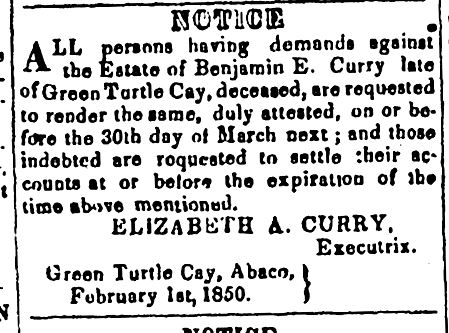 CURRY, Benjamin Edward (1812-1849) – Out Island Boy